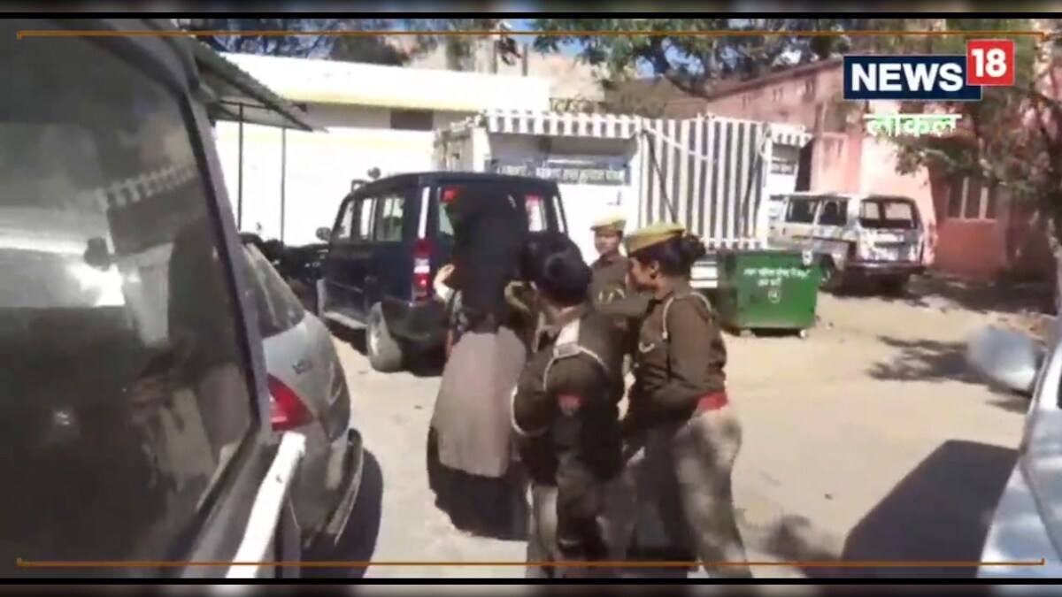 Unauthorized meeting of jailed abbas ansari and his wife nikhat ...