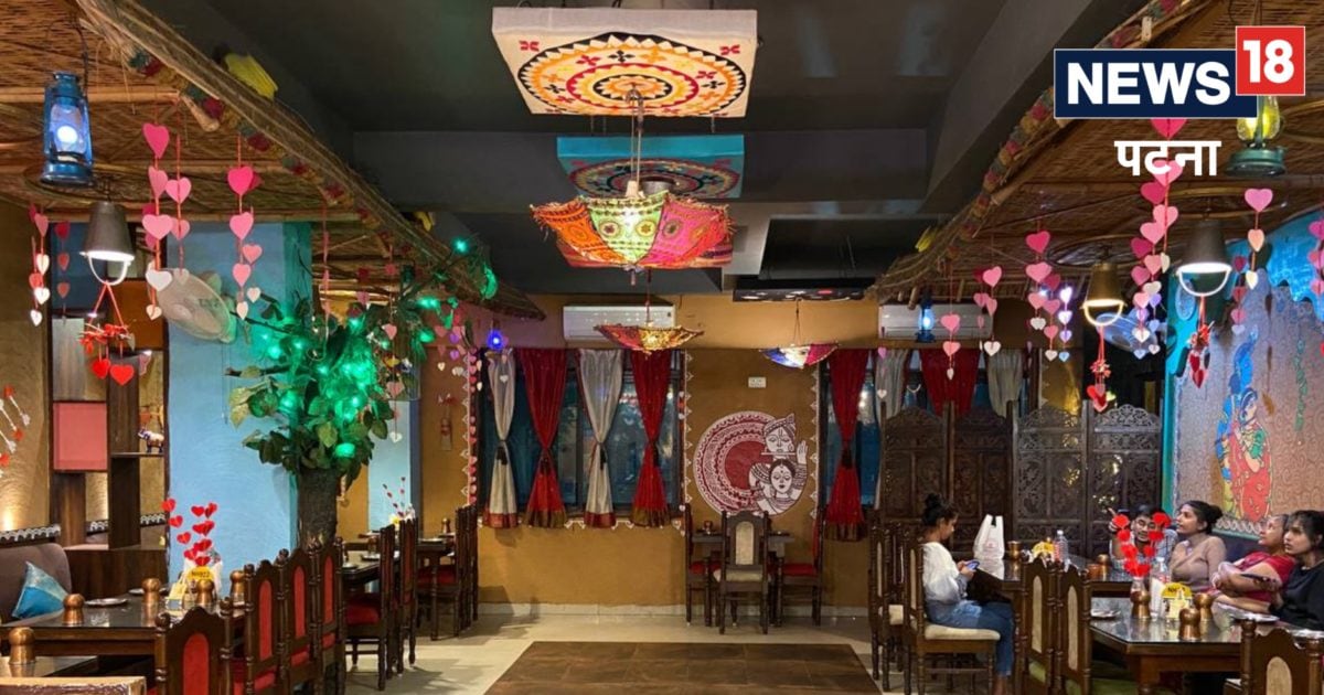 Food in patna this village restaurant in bihar different table for each ...