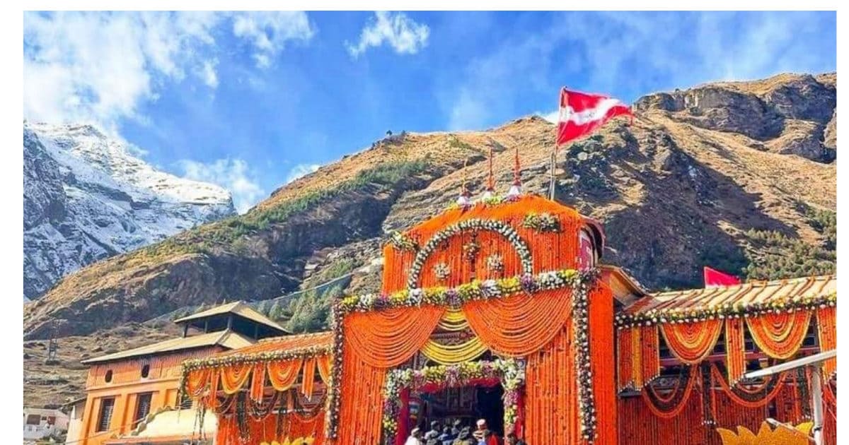 Badrinath dham history temple is located between two hills know ...