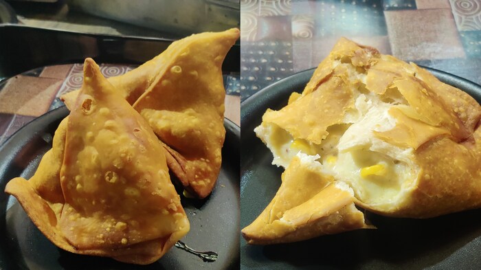 Drx samose wala cheese corn pizza chilli paneer manchurian and mushroom ...