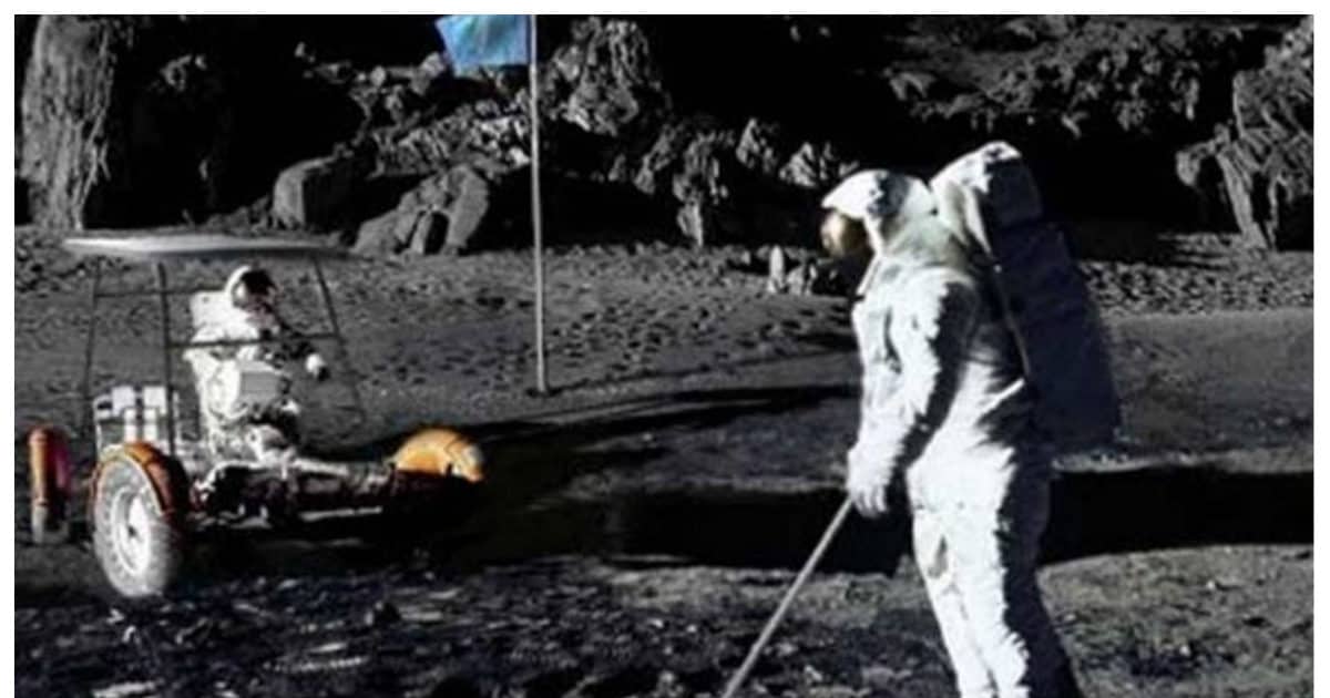 Golf on moon nasa mission moon edgon stuart russa alan shepard playing ...
