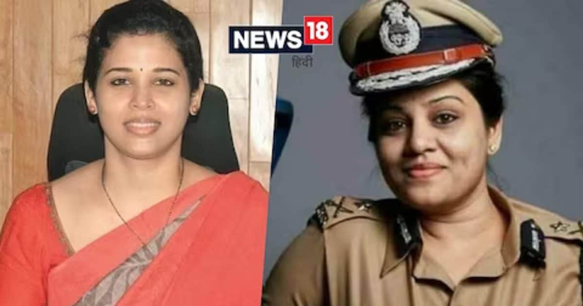Karnataka IPS officer D Roopa Moudgil and IAS officer Rohini Sindhuri ...