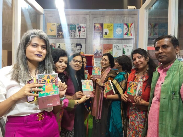 Vishwa Pustak Mela Author anamika Alka Saraogi Tajender Singh Luthra ...