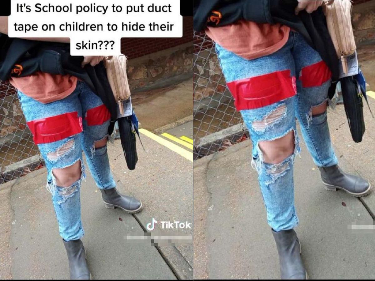 Girl student went to school wearing ripped jeans teacher did shameful ...