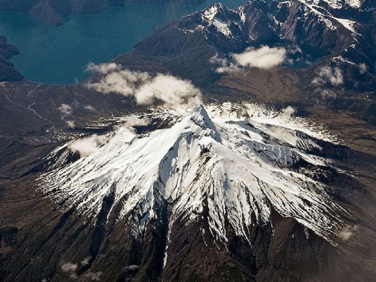 Dormant Volcanoes also leak climate changing gasses into the atmosphere ...