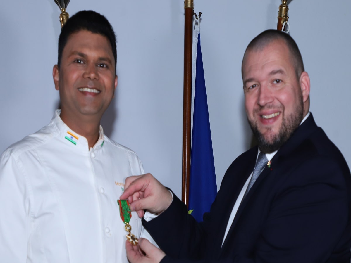 Chef montu saini gets frances prestigious award first indian to get ...
