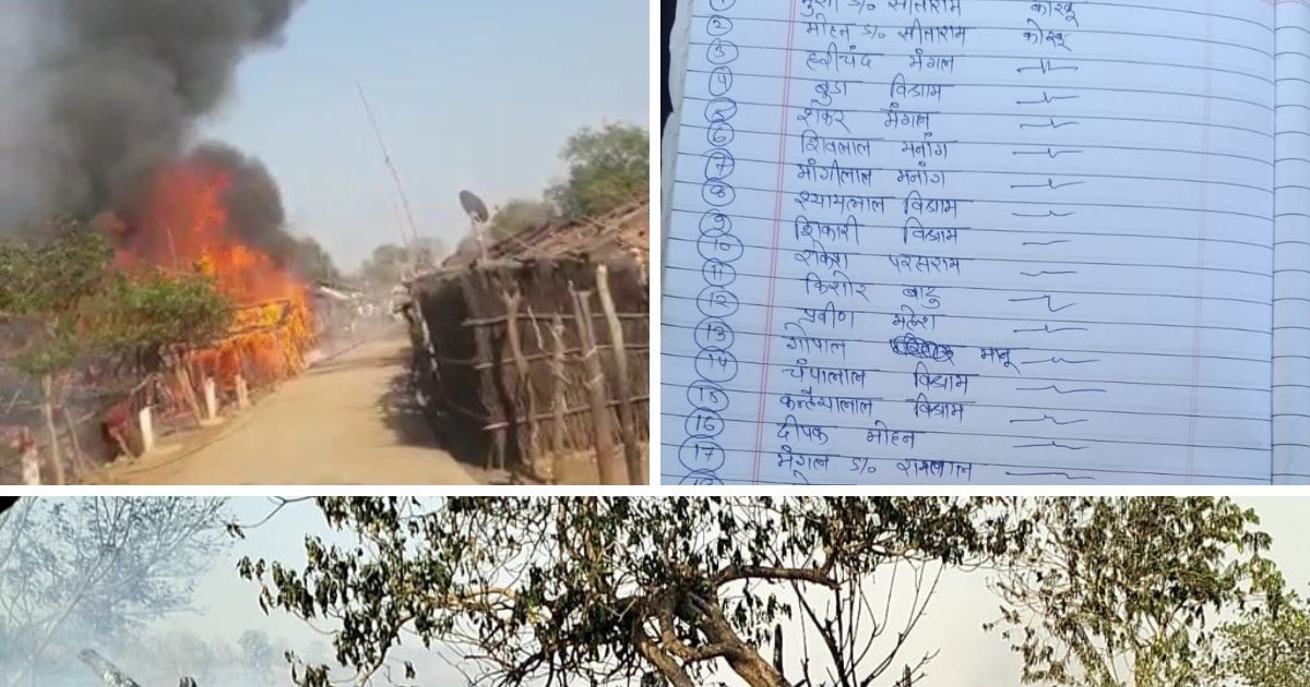 Shocking Fierce fire in tribal forest village of Khandwa all household ...