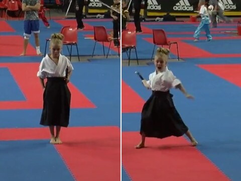 Girl sword fighting skill samurai sword fighting viral video - Viral ...