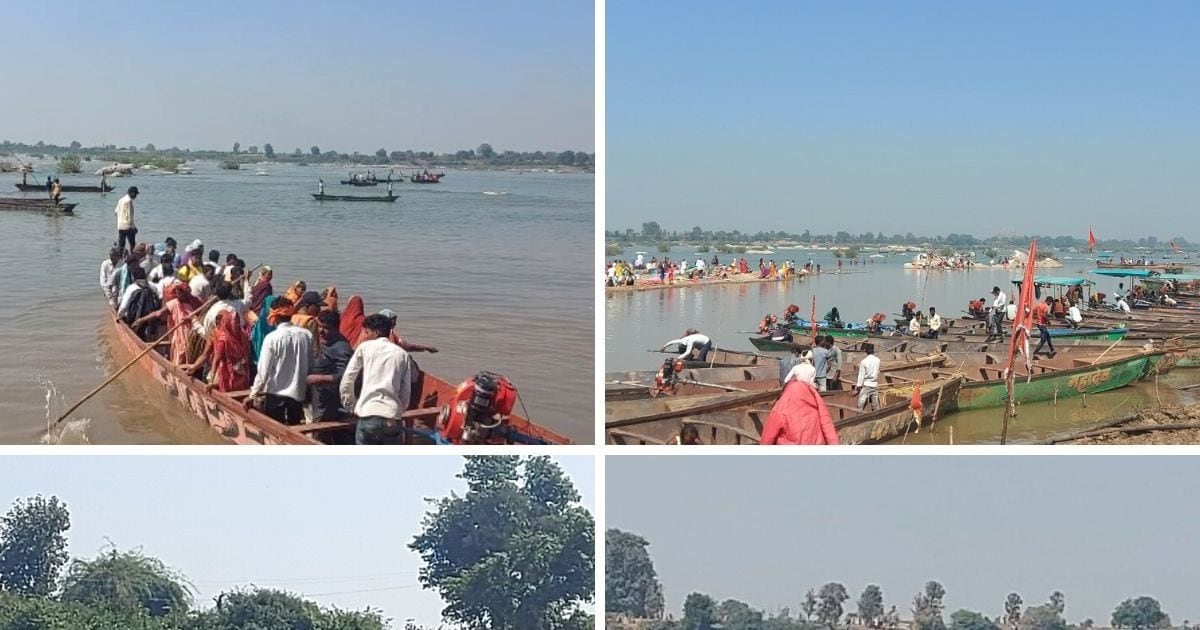 Narmada panchkoshi yatra more than 15 thousands devotees cross narmada ...