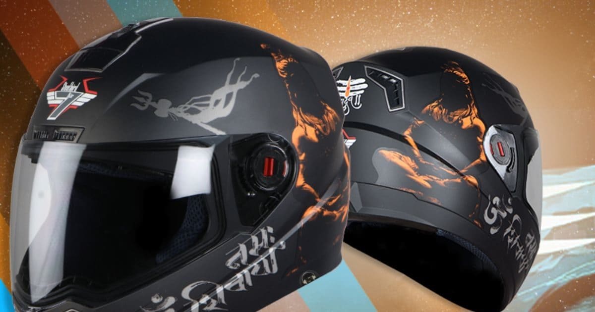 Maha shivratri Special Helmet of Steelbird with Name Mantra and Photo ...
