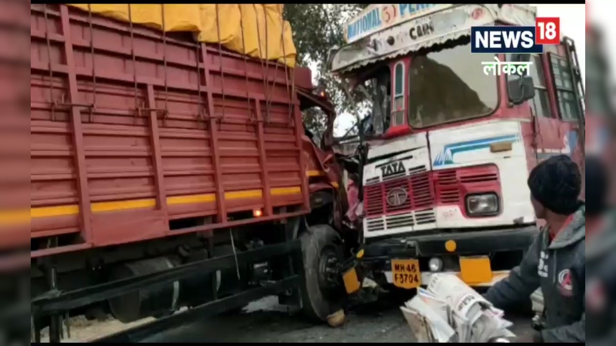 Massive road accident in gumla truck driver stuck on steering pulled ...
