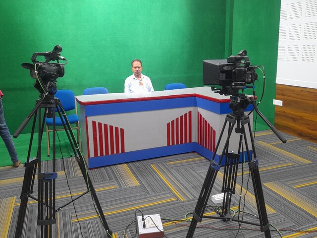 Modern studio developed in ccsu for journalism and mass communication ...