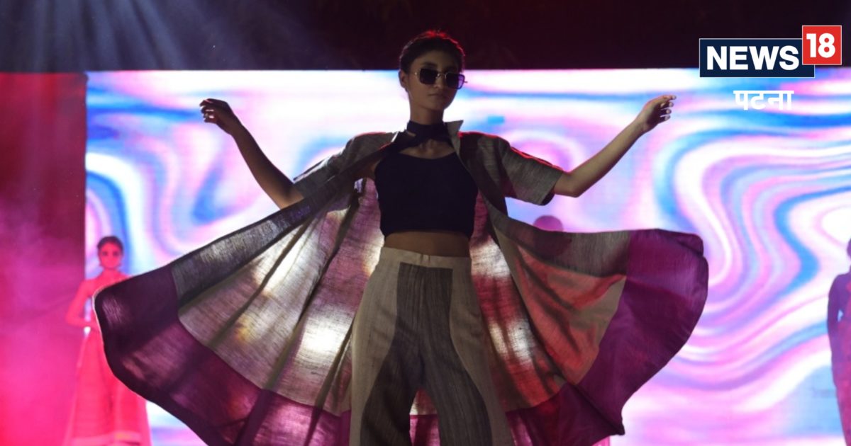 Patna News: साड़ी ही नहीं अब जीन्स पर भी मिथिला पेंटिंग, रैंप पर झलकी बिहार की संस्कृति ...