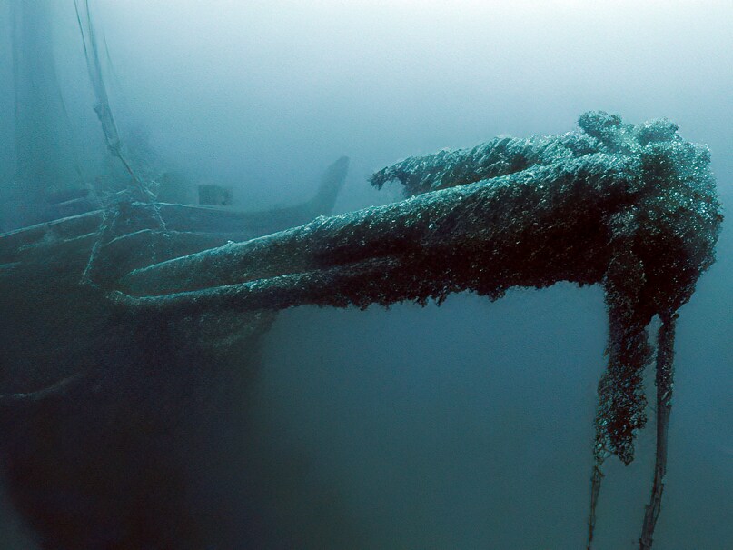 Scientists recovered the shipwreck of ironton ship from lake huron see ...