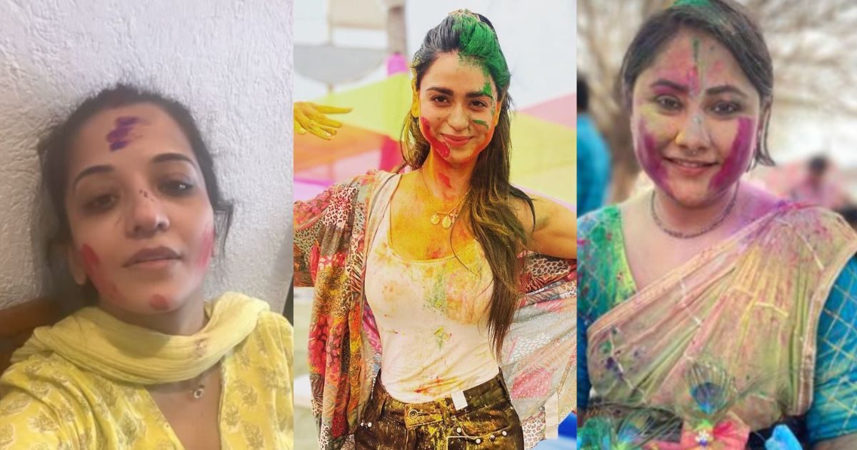 Holi 2023 Celebration With Monalisa Mahima gupta soundarya sharma Bhojpuri Celebs holi ...