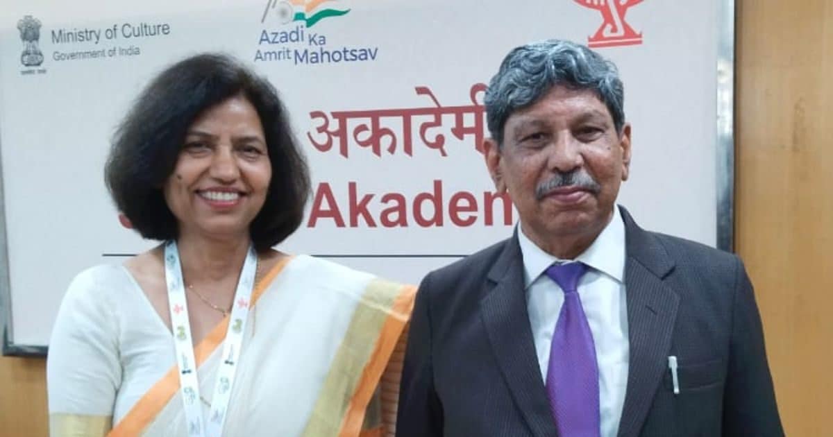 Madhav kaushik elected new president of sahitya akademi election professor kumud sharma vice ...