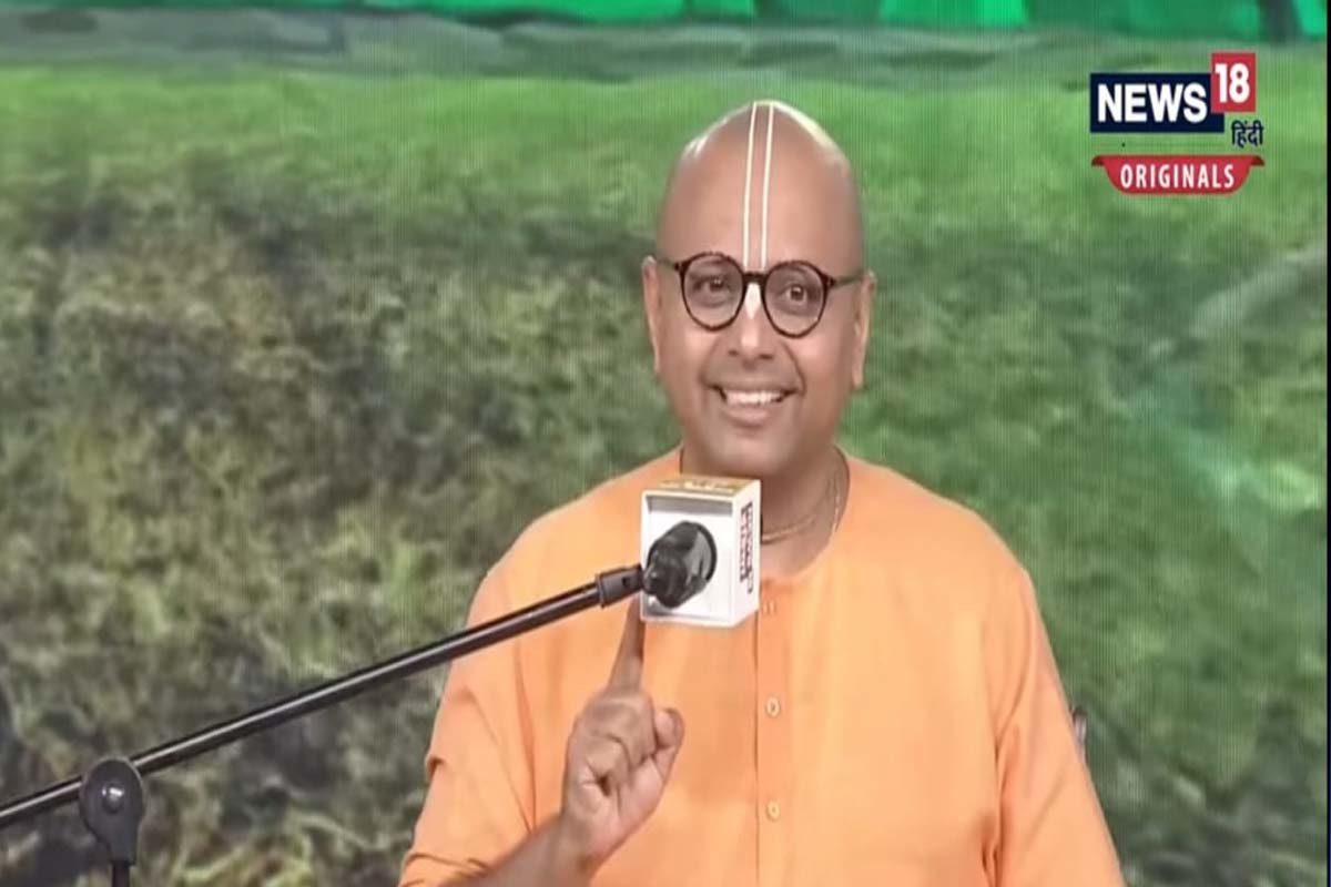 News18 India Chaupal 2023: चौपाल में मोटिवेशनल स्पीकर गौर गोपाल दास ने ...