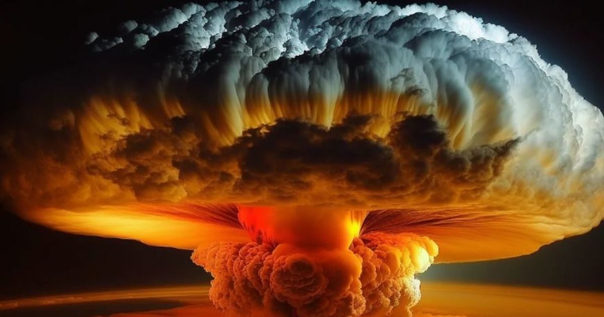 Nuclear bomb blast how look like midjourney creates explosion photos AI ...