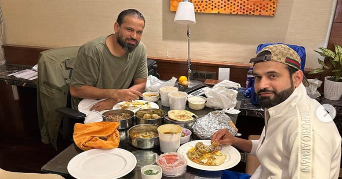 पठान ब्रदर्स ने कुछ इस अंदाज में मनाया रमजान का पहला दिन, खाते दिखे ...