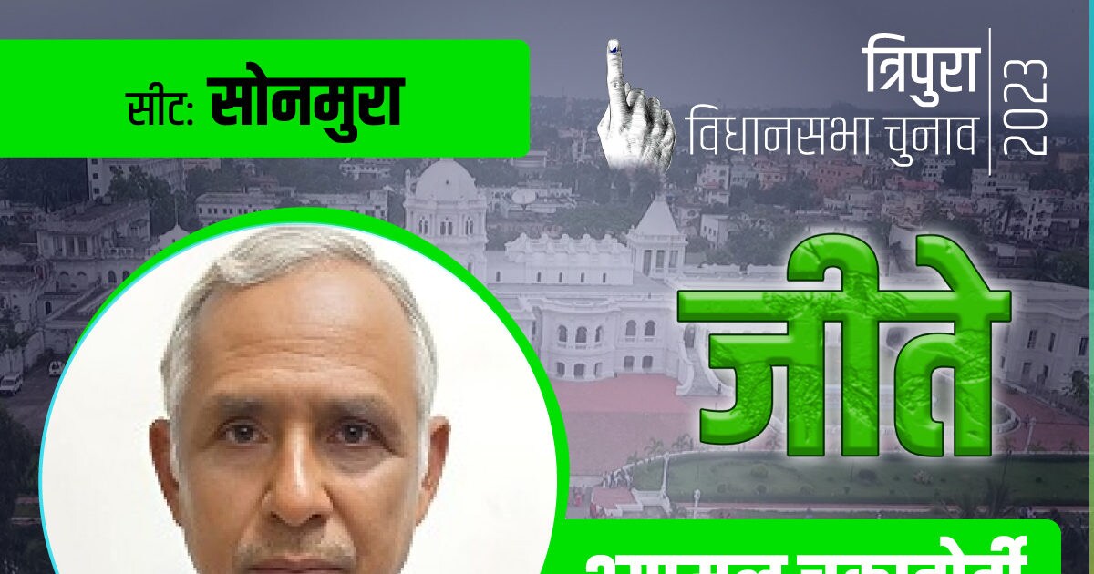 Sonamura tripura election result winner looser 2023 debabrata ...