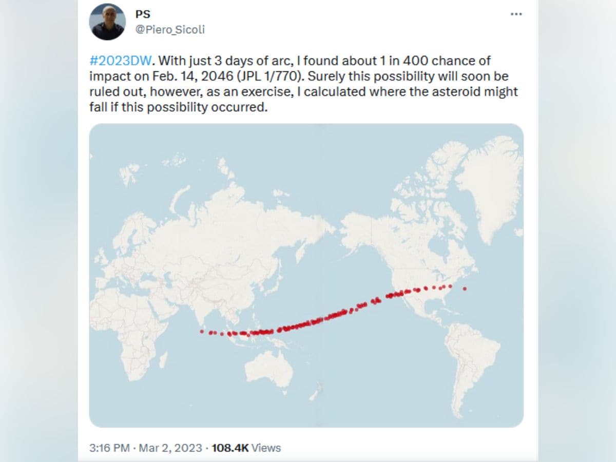 Asteroid collide with earth on valentines day in 2046 nasa say impact ...