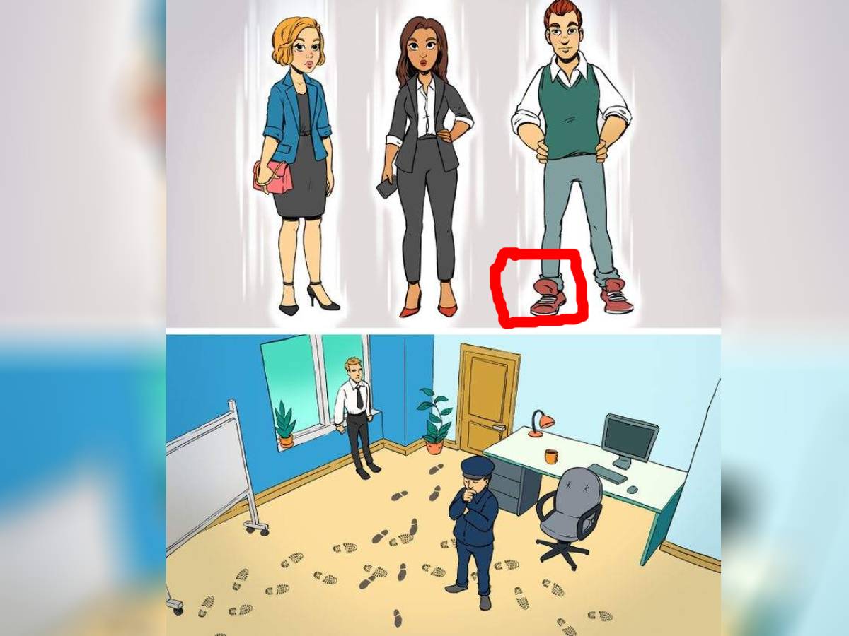 Only Detective Brains can spot the Office Thief in picture within 7 ...
