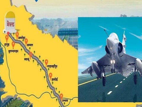 ganga expressway route map completion date district list Delhi to ...