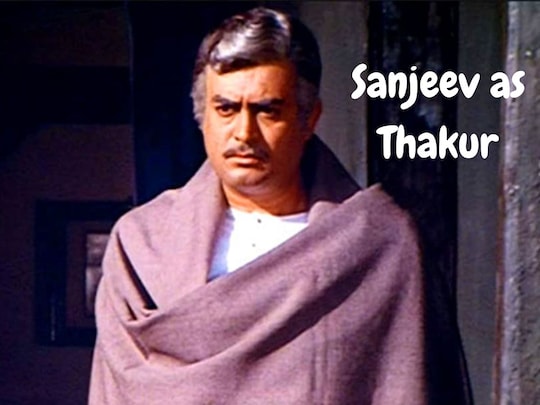 Sanjeev kumar played again thakur role after sholay in 1979 Rajkumar ...