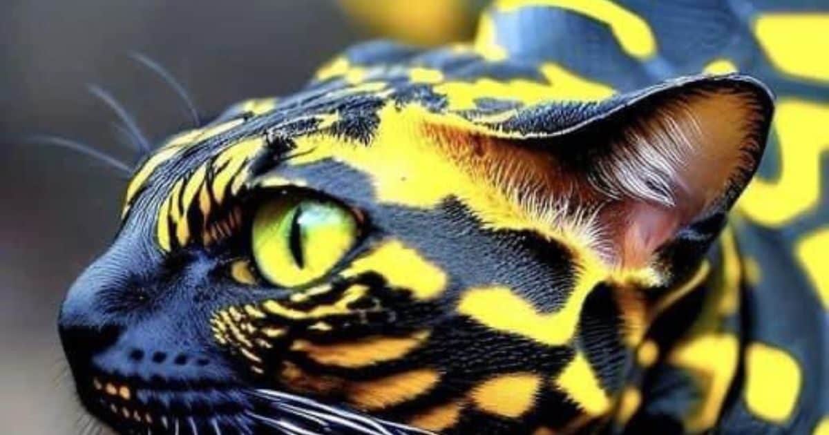 सांप जैसी लगने वाली अजीबोगरीब बिल्ली आई नजर, शरीर पर हैं पीले काले ...