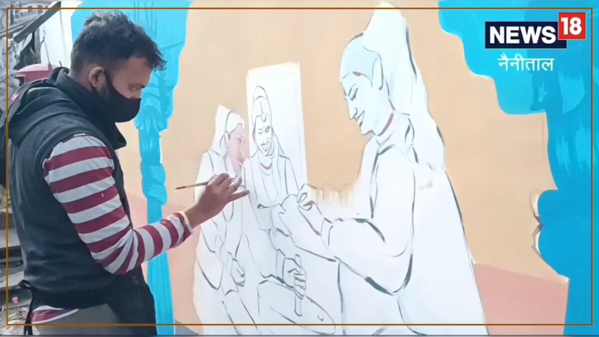 Bhawali municipality started wall paintings to introduce tourists to ...