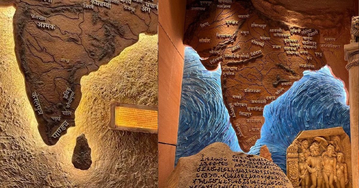 'अखंड भारत' से लेकर समुद्र मंथन तक... नए संसद में लगीं प्राचीन भारत को ...