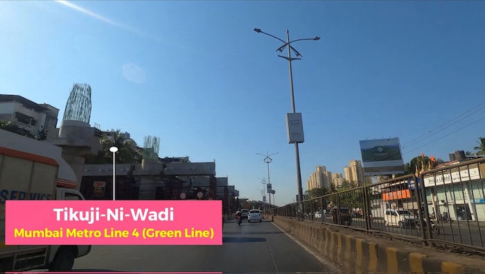 मुंबई मेट्रो लाइन 4 पर आकार लेने लगे स्टेशन, वडाला से कासरवडवली और ...