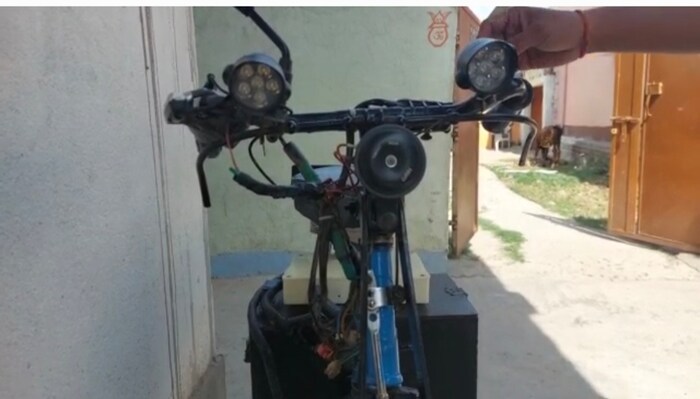 PHOTOS: दिव्यांग ने लगाया ऐसा दिमाग कि कबाड़ से बना डाली 2 गियर वाली ई ...