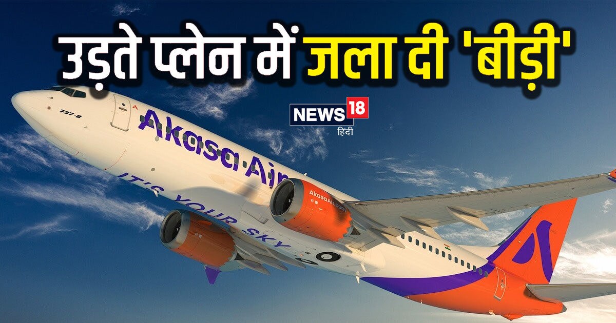 Smoking In Flight हवा में उड़ते प्लेन में जला दी बीड़ी पुलिस से