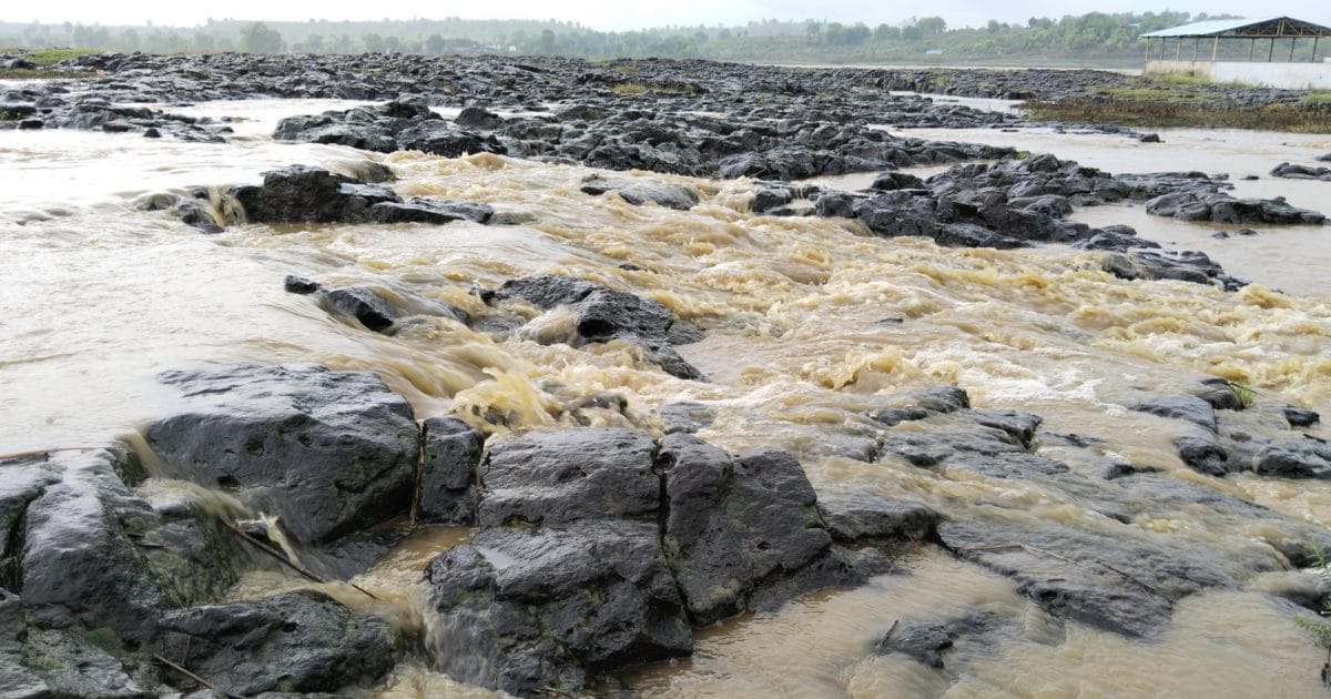 people reaching Sahastradhara mandla to enjoy nature, fierce form of ...