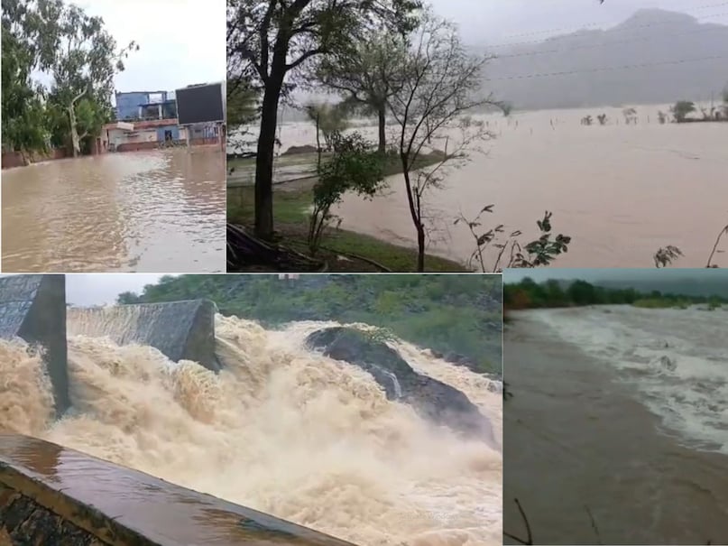 PHOTOS: बाड़मेर में तूफान ने मचाई तबाही, नदी-नाले ओवरफ्लो, बाढ़ जैसे ...