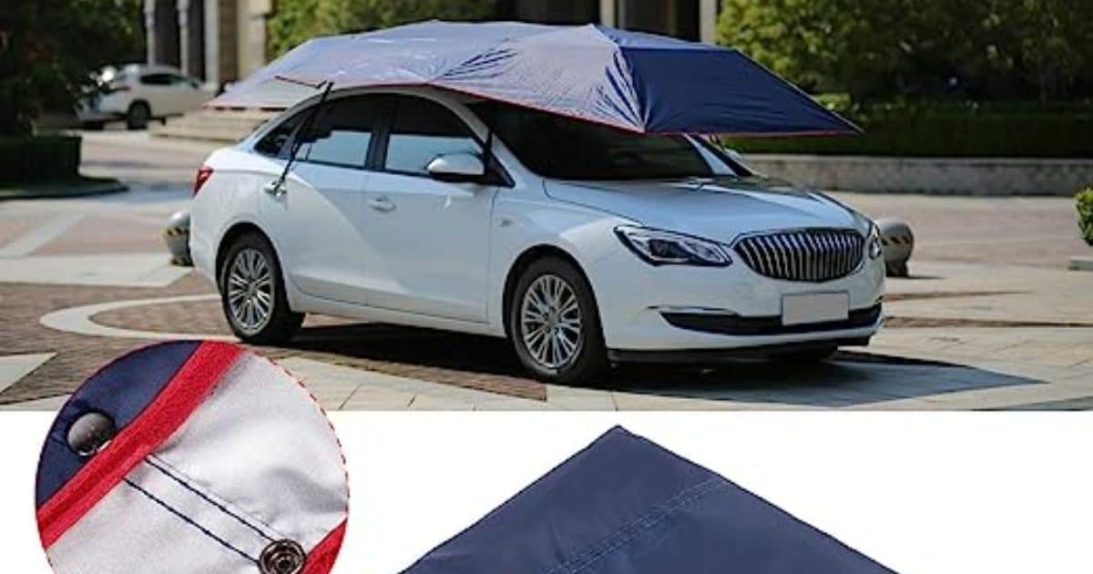 Car umbrella could protect your car from rain otherwise paint may get ...
