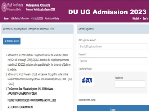 DU Admission 2023 Admission process at ugadmission.uod.ac.in: दिल्ली ...