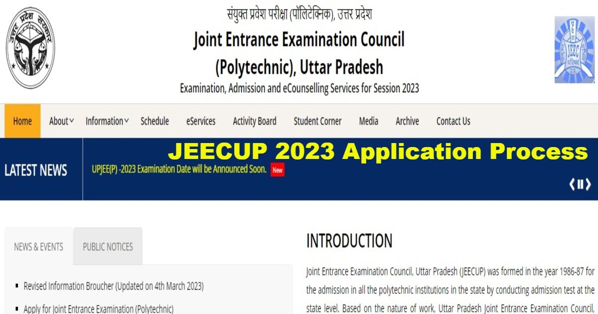 JEECUP 2023 Apply Online at jeecup.admissions.nic.in: जेईईसीयूपी के लिए ...