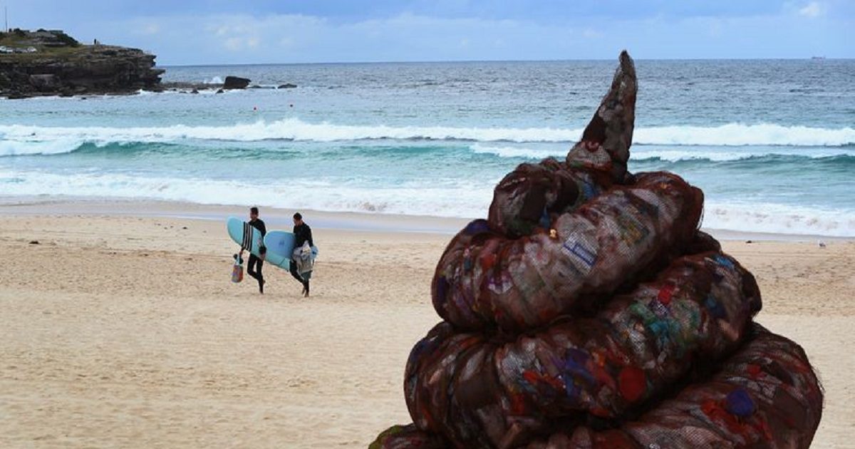 समुद्र किनारे दिखा 4 मीटर ऊंचा 'पॉटी' का ढेर, घिन्न करना तो दूर, सेल्फी ...