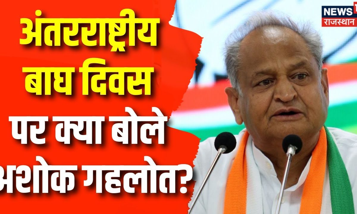 International Tiger Day 2023 : Ashok Gehlot ने Tigers के नाम खिलाड़ियों ...