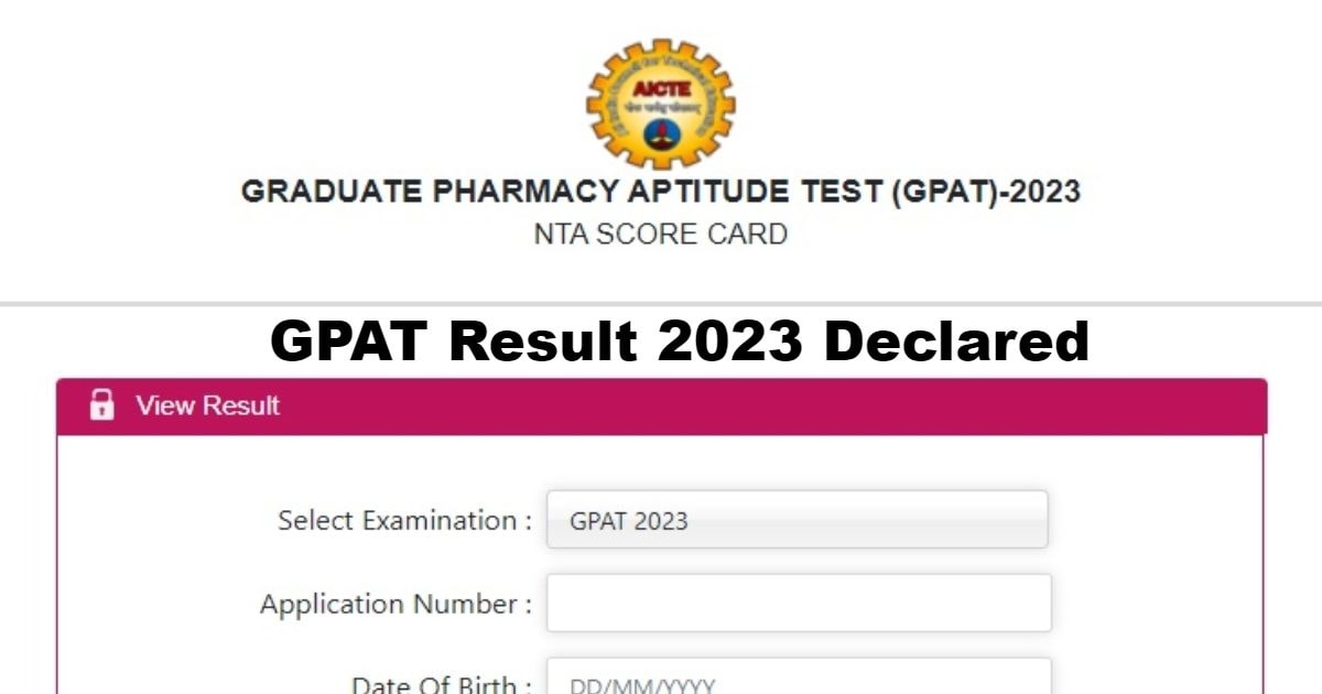 GPAT Result 2023 Declared: 62000 से अधिक लोगों के लिए जारी हुआ GPAT ... GPAT Result 2023 Declared: 62000 से अधिक लोगों के लिए जारी हुआ GPAT ...