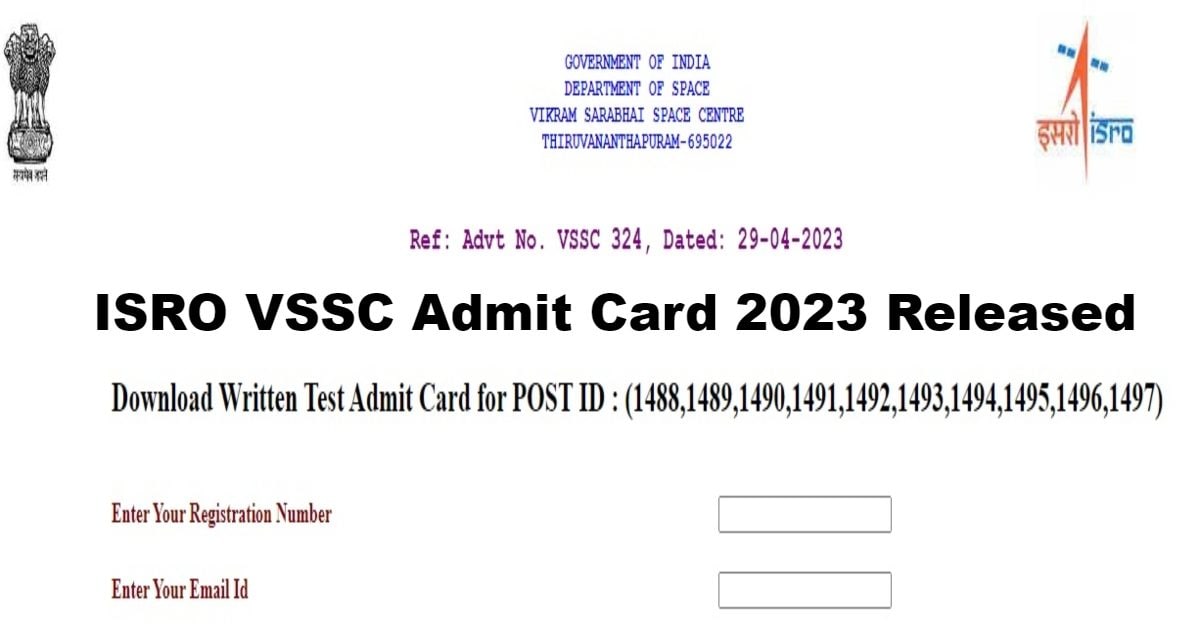 ISRO VSSC Admit Card 2023 Released at vssc.gov.in: इसरो VSSC का एडमिट ...