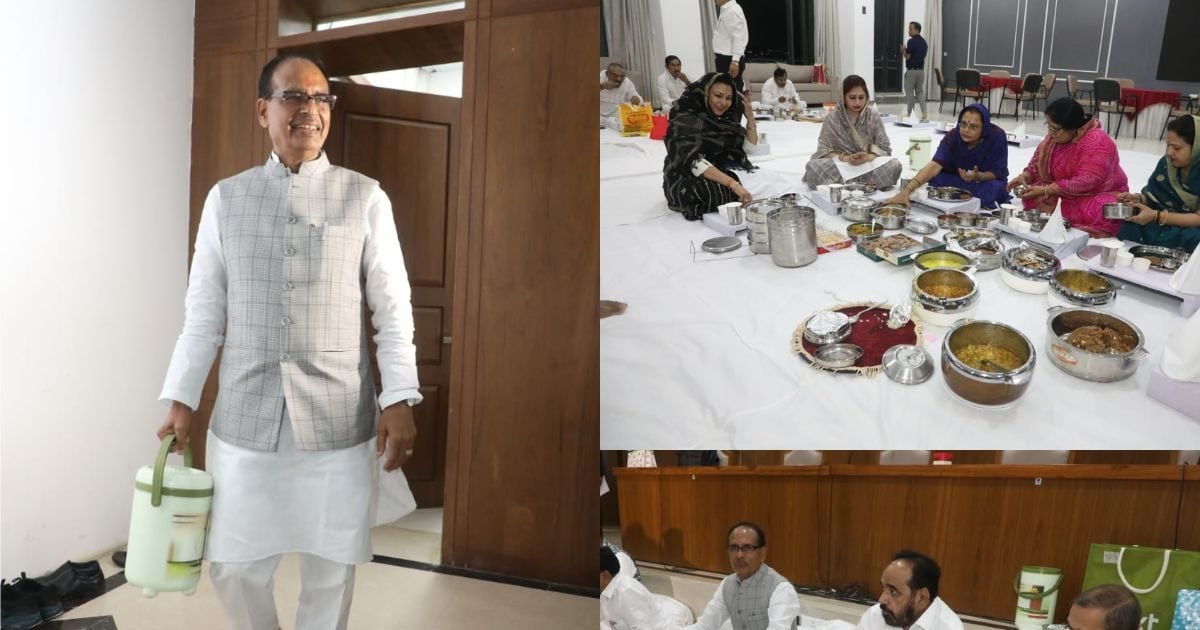 PHOTOS: सीएम शिवराज ने अपने ही अंदाज में विधायकों के साथ की टिफिन ...