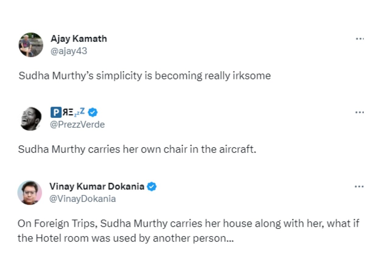 सुधा मूर्ति की सादगी बनी 'मुसीबत', विदेशों में भारतीय खाने को लेकर हुईं ट्रोल, ऋषि सुनक की हुई ...