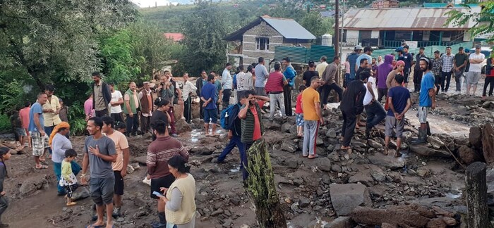 Manali Weather Update Flood Landslide Cloud Burst Again in Kullu Manali ...