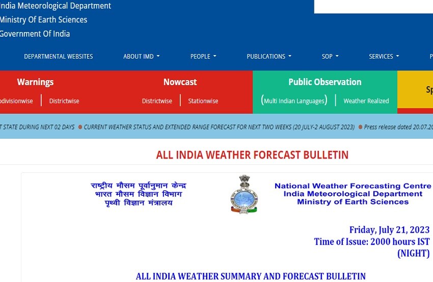 Weather Update Showers may occur in Delhi NCR IMD red alert for heavy ...