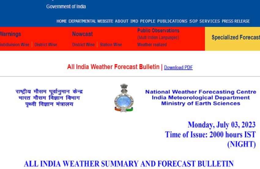 Weather Update Today Monsoon fully active rain in 26 states including ...
