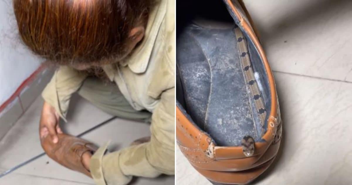 Viral Video: जूते के अंदर छुपा बैठा था सांप, महिला ने हाथ से खींचकर ...