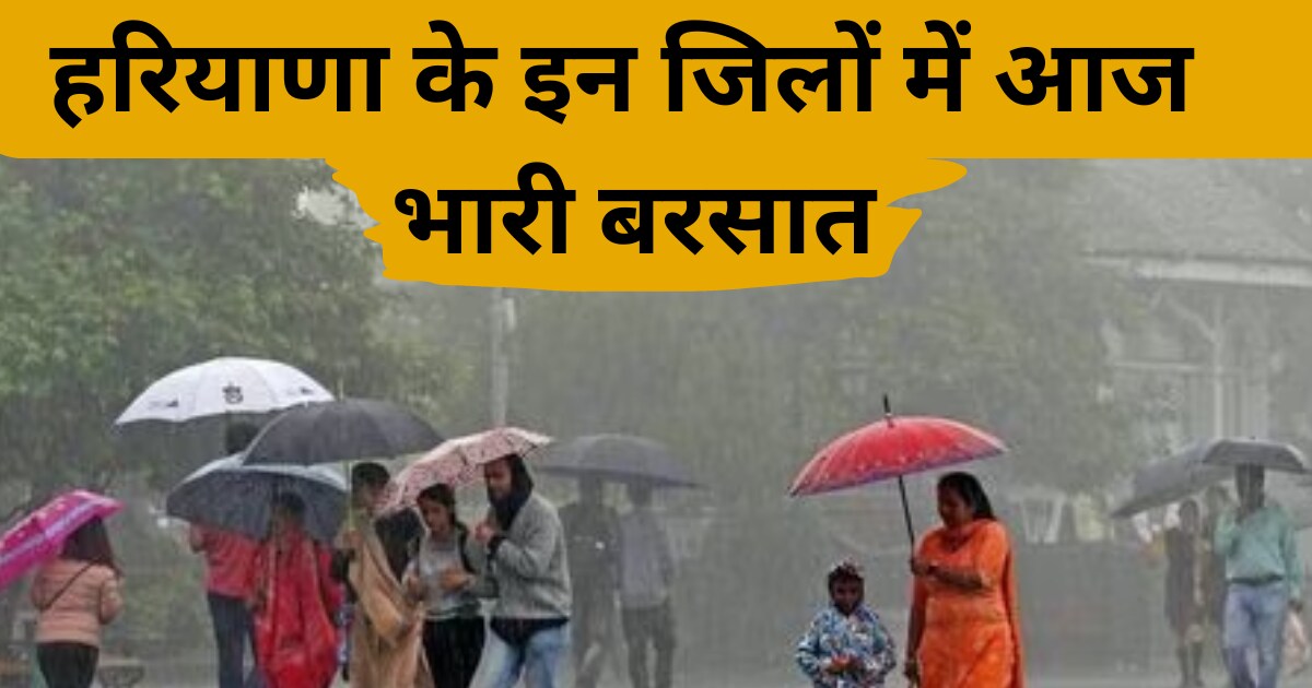 Haryana Weather Alert: हरियाणा के इन जिलों में आज होगी भारी बरसात, मौसम ...